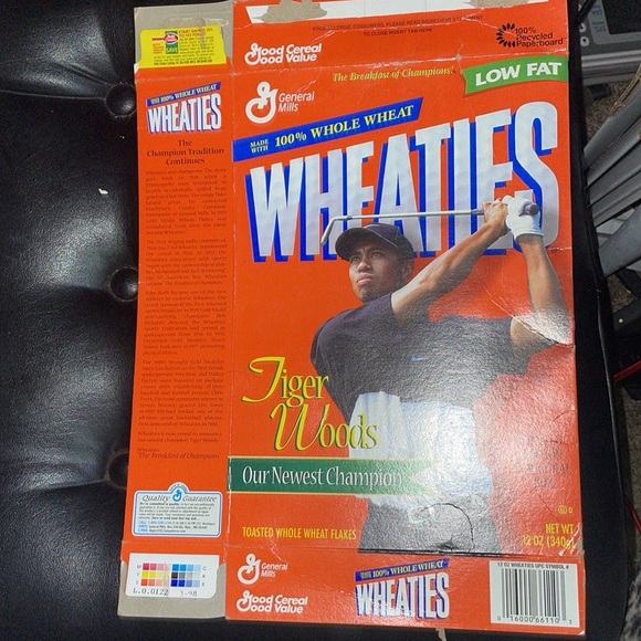 Other | Collectible Antique Vintage Tiger Woods Flattened Wheaties ...